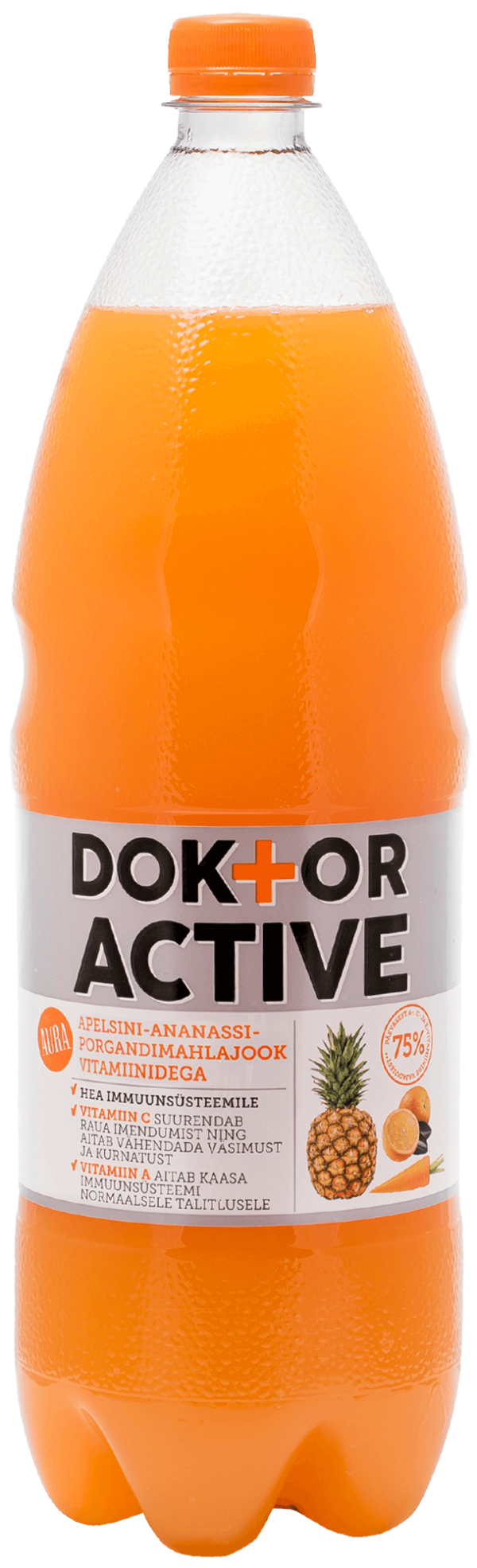Doktor Active apelsini-ananassi-porgandimahlajook vitamiinidega | A. Le Coq